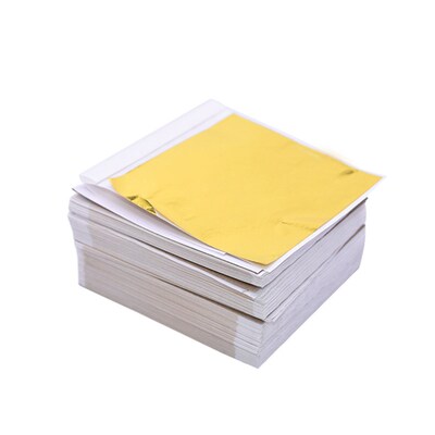 100/200 Sheets Imitation Gold Silver Foil Paper Leaf Gilding