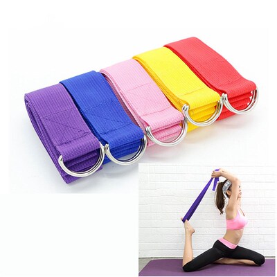 180cm Sport Yoga Strap Durable Cotton Exercise Straps Adjust