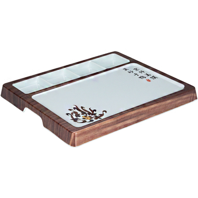 北京烤鸭盘密胺餐具创意片皮鸭盘子中式餐厅酒店专用特色装拼盘