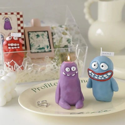 Clay Man Monster Candle Funny New Year Fragrance Birthday
