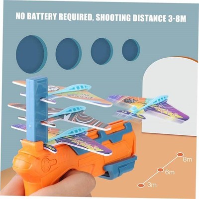 Launcher Toys for Kids Bubble Catapult With 6 Small Plane To
