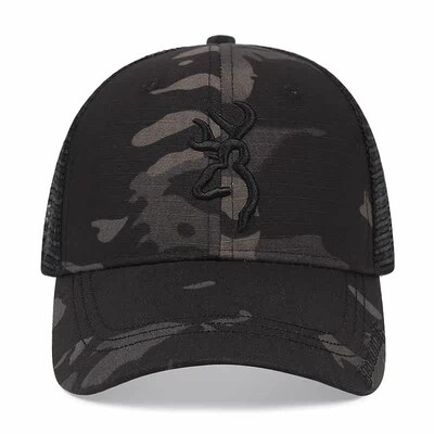 Summer Breathable Mesh Cap Browning Embroidered Trucker Cap