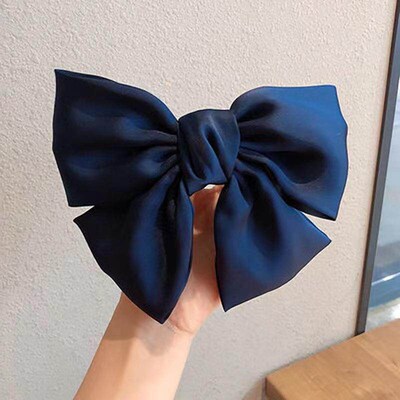 Fashion Ribbon Hairgrips Big Large Bow Hairpin For Women Gir