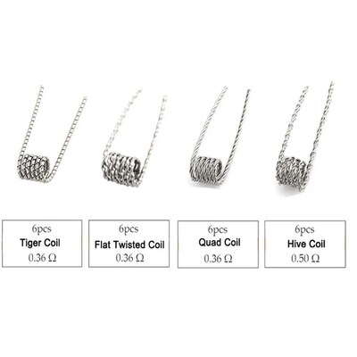 8 in 1 Prebuilt Coil with Vape Cotton Electronic Cigarette O