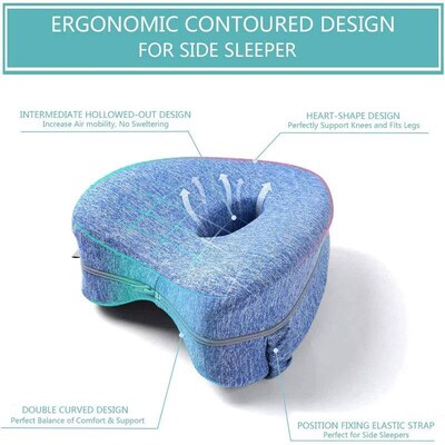 Smooth-Spine Alignment Pillow, Relieve Hip Pain and Sciatica