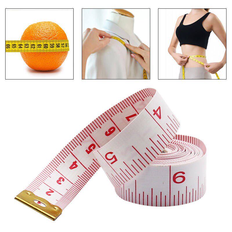 PVC Fiber Tape Measure 1.5 M 2 Meters Centimeter Inch Foot T