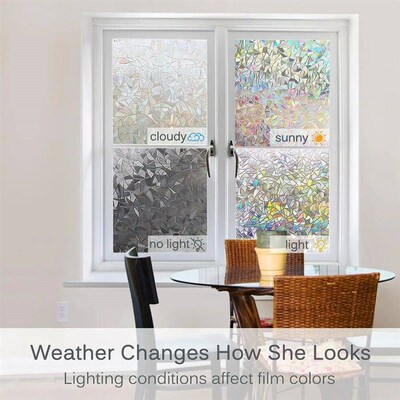 Window Privacy Film Static Clings Vinyl 3D Decals Stickers R