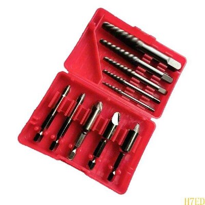 H7ED 10Pcs Broken Damaged Screwdriver Extractor Drill Bit