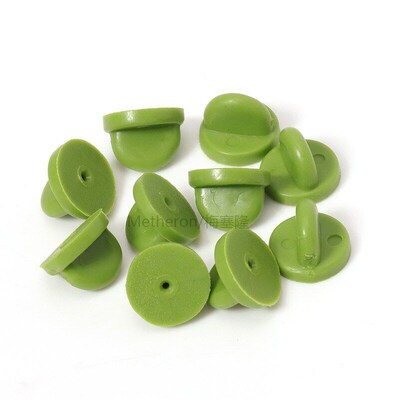 50pcs Metal/ Rubber Pins Back Brooch Buckle Button Clasps  N