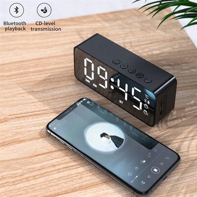 Music Alarm Clock LED Digital Clock Alarms Temperature Displ