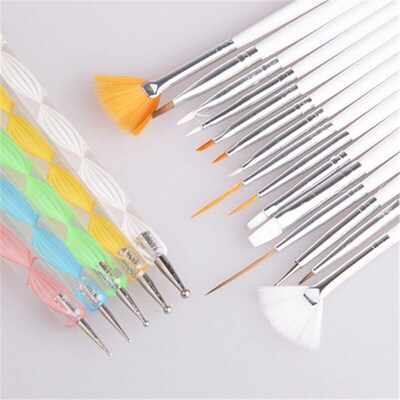 20PCS UV Gel Nail Arts Design Set Dotting Painting Drawing P
