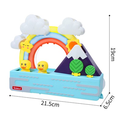 New Baby Bath Kids Toys Rainbow Shower Pipeline Yellow Ducks