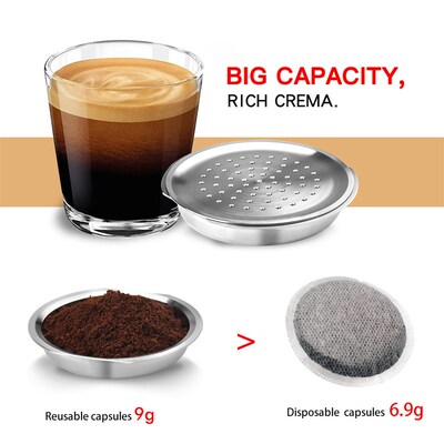Recafimil Reusable Coffee Capsule for Senseo Crema Pod Refil