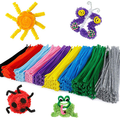50pcs Chenille Stem Pipe Kids DIY Creative Toys Chenille s C