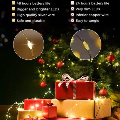 12Pack LED Fairy Lights,Christmas decorations String Lights