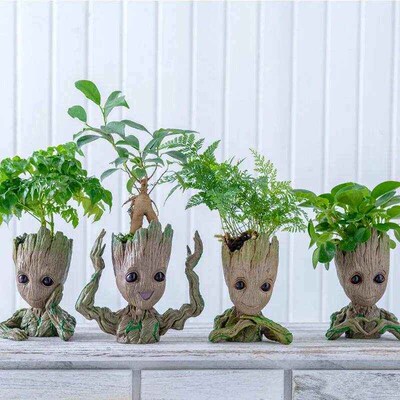 Desk Decoration Vase Home Decor Groot Plant Pot Flower Pot G