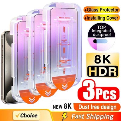 3Pcs Oleophobic Coating Dust Free Easy Installation Screen P