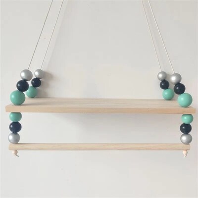Nordic Style Handmade Kindergarten Decorative Wall Shelf Gir