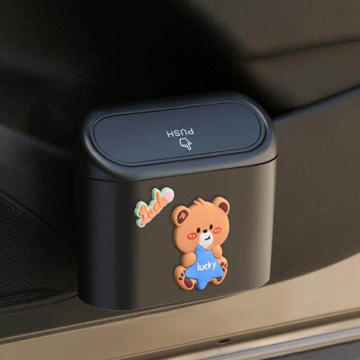 Car trash bin, universal car door storage bin, multi-functio