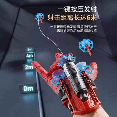 #Spider Silk Shooter Glove High-Tech Web-Slinging Hero Toy f