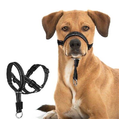 Polyester Fibre Dog Muzzle Adjustable Anti-barking