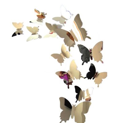 2021 decoration vintage  Wall Stickers Decal Butterflies 3D