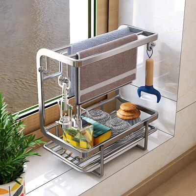 Train Rack Kitchen Storage Rack Without Punching Wall Hangin