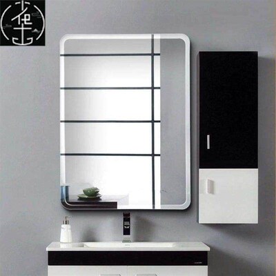 bathroom mirror without perforating toilet paste wall mirror