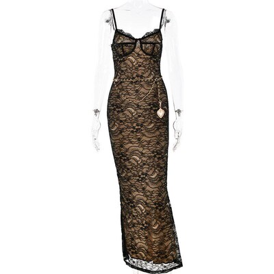 Sexy LaceUp Backless Split Long Dress for Hot Girls in 2025