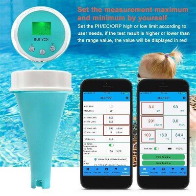 6-in-1 Residual Chlorine Monitor PH/ORP/EC/TDS Water