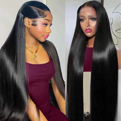 30 Inch 200 Density Bone Straight 13x4 Lace Front Human Hair