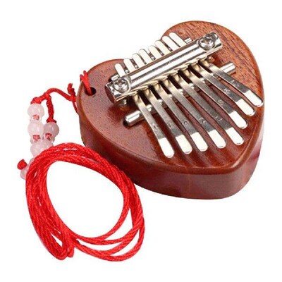 8 Keys Finger Piano Wooden Finger Thumb Piano Musical