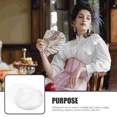 2 Pcs Portable Folding Fan Mini Fans Handheld Convenient