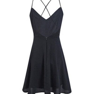 scheming little black dress dress short hepburn style short