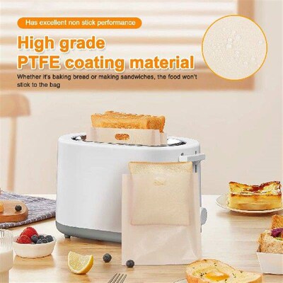Toaster Bags Nonstick Toastie Bags Reusable Toast Bags Heat