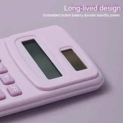 2024 New Small Calculator Silent Calculator Mini Version Lea