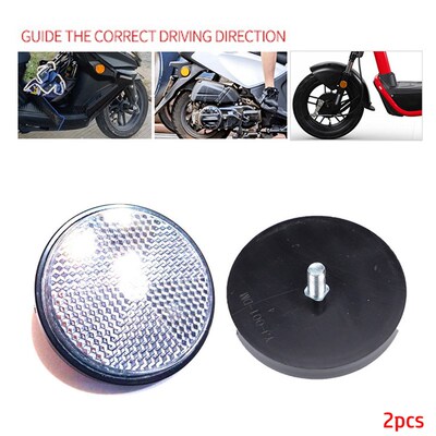 2pcs Circular Reflector Universal Car Trucks Motorcycle ATV