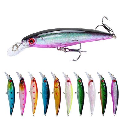 Minnow Fishing Lure 11cm 7.5cm sinking Wobblers Pesca Artifi
