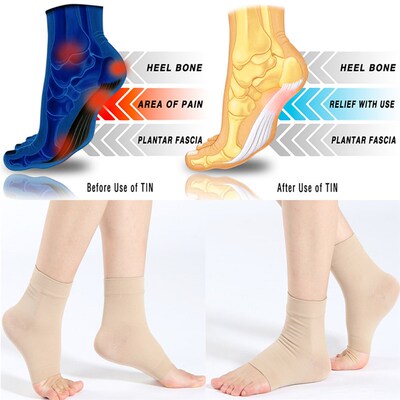 1Pair Plantar Fasciitis Socks Sleeves,30-40mmHg Compression