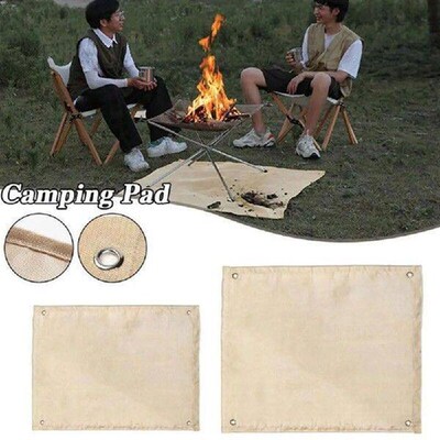 Fire Pit Mat Fireproof Camping Stove Grill Mat Blanket for