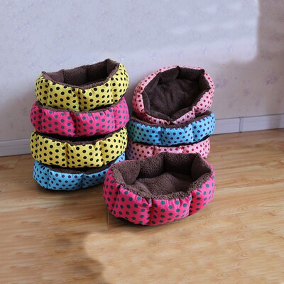 Warm Dog Bed House For small medium dogs dots  The Bed For D