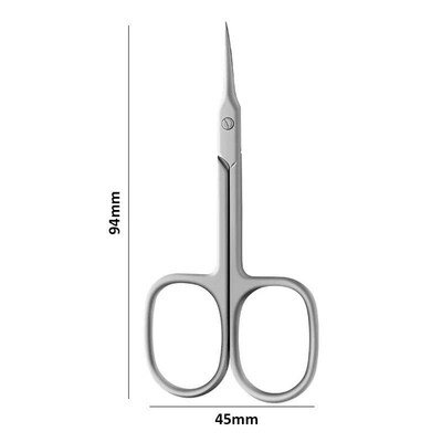 Stainless Steel Curved Tip Thin Blade Cuticle Scissors Nail