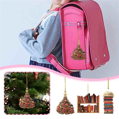 Christmas Wind Chimes Outdoor Book Lovers Fun Reads Christma