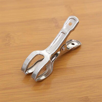 Stainless Steel Open Clamp, Clothespin, Non-slip Sock Clip,