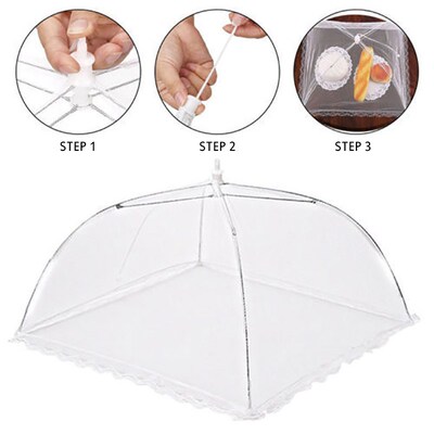 1pcs Washable Mesh For Picnic BBQ Keep Out Flies Bugs Mosqui