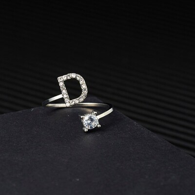 Creative A-Z Alphabet 26 Letter Rings Personlity Initial Nam
