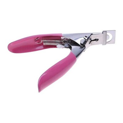 Fashion Pink Nail Art Edge Cutter Stonego Acrylic UV Gel Fal