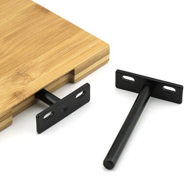 6Pcs Floating Shelf Brackets Concealed Blind Shelf Support f