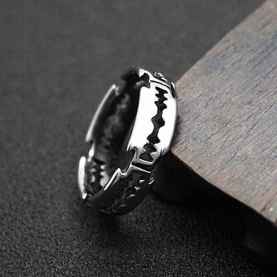 Charm Stainless Steel Hip Hop Bladed Ring Fashion Punk Rock
