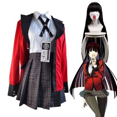 Kakegurui Jabami Yumeko Cosplay Costume Halloween Sayaka